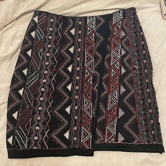 Francesca's Collections | Skirts | Nwt Francescas Multicolor Beaded ...